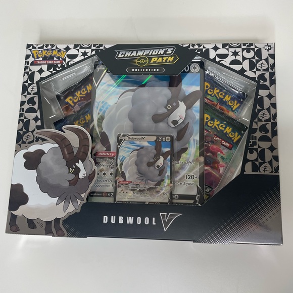 Toys | Pokemon Tcg Champions Path Dubwool V Collection Box 4 Booster ...